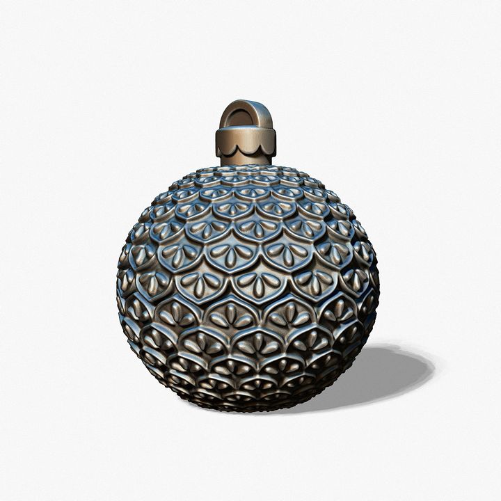 3D Printable A Christmas tree ball. casting model. by Viktoriya Kabanova