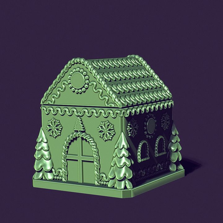 3D Printable gingerbread house is a casket for casting gypsum by ...