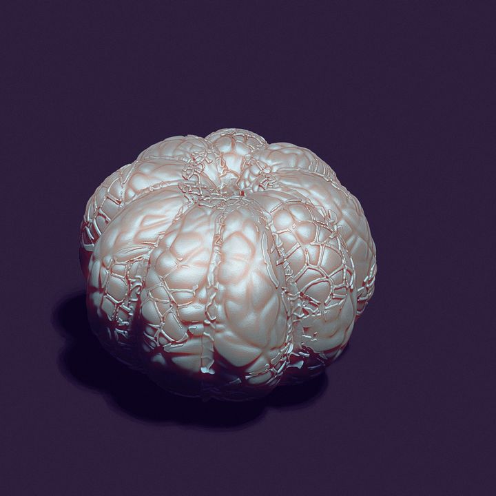 3D Printable peeled tangerine for candle casting by Viktoriya Kabanova