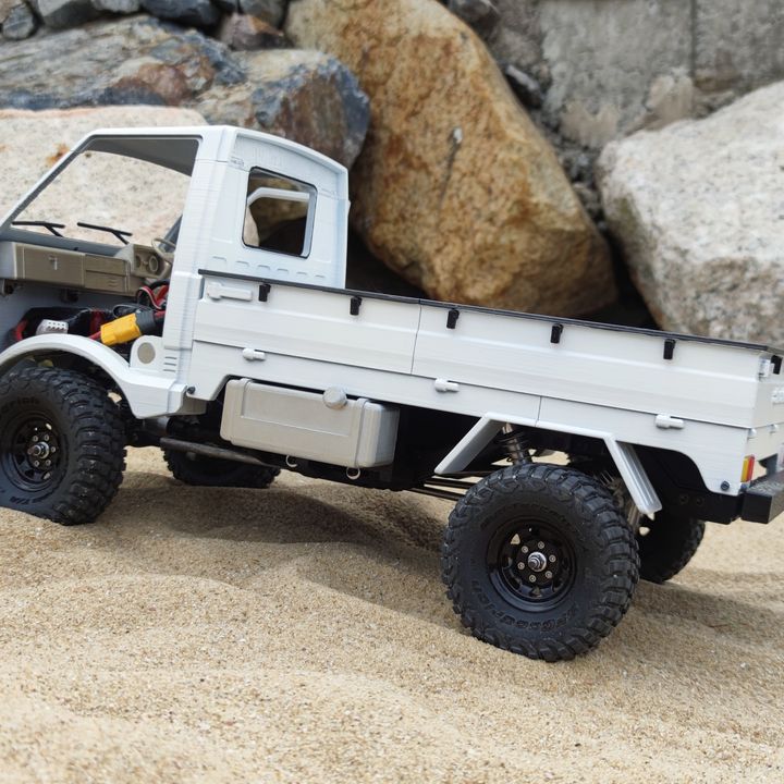 3D Printable Crawler Kei Flatbed - 1/10 RC body attachment by Ian Jim