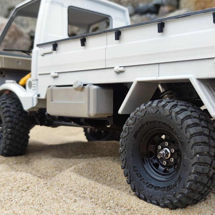3D Printable Crawler Kei Flatbed - 1/10 RC body attachment by Ian Jim