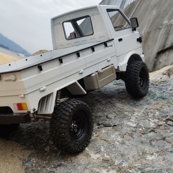 3D Printable Crawler Kei Flatbed - 1/10 RC body attachment by Ian Jim