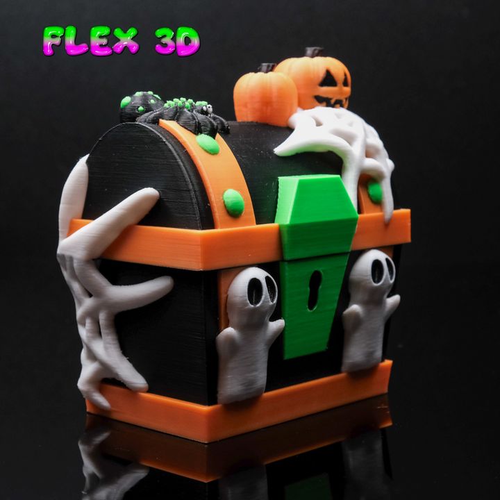3D Printable Flex 3D Halloween Chest by Flex 3D