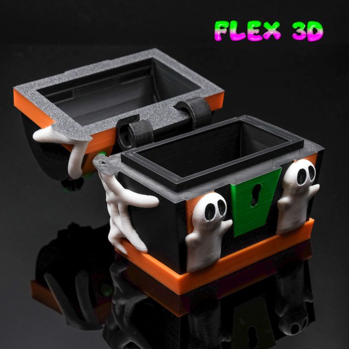 3D Printable Flex 3D Halloween Chest by Flex 3D