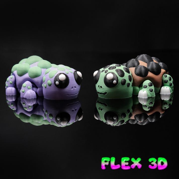 3D Printable Flex 3D Turtle Chunky by Flex 3D