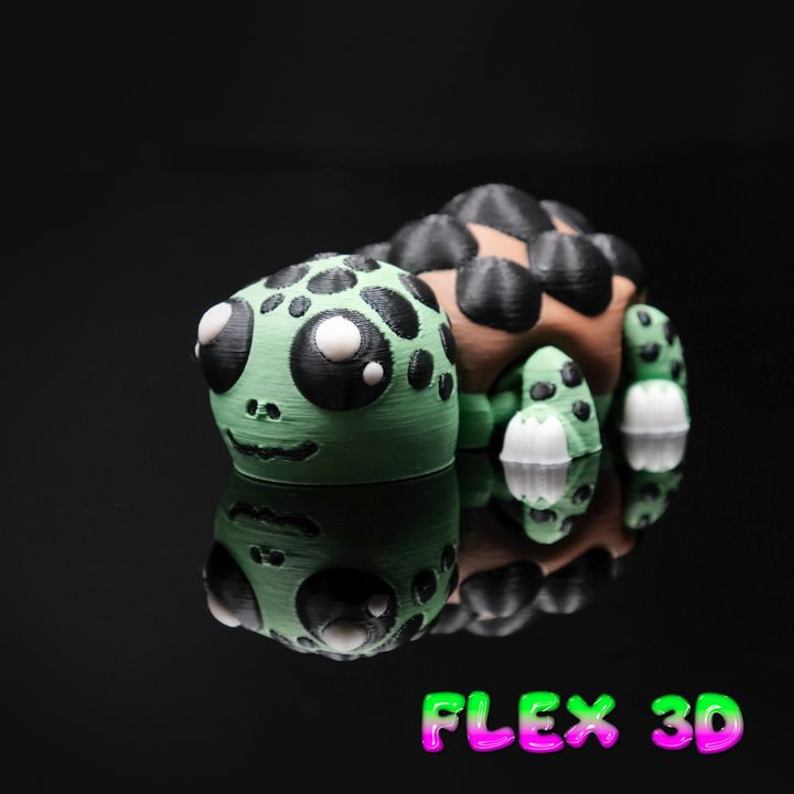 3D Printable Flex 3D Turtle Chunky by Flex 3D