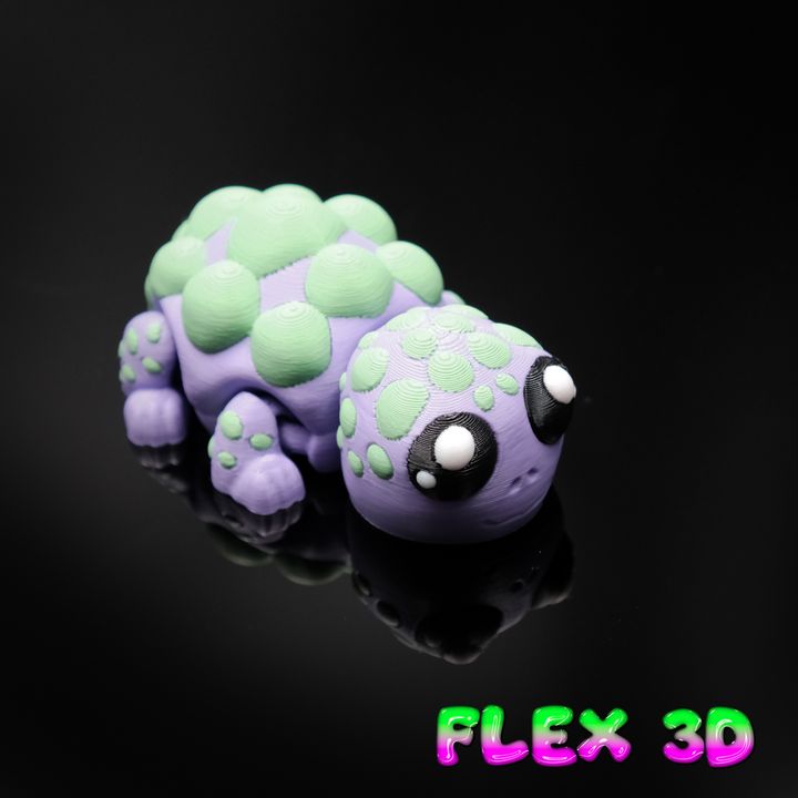 3D Printable Flex 3D Turtle Chunky by Flex 3D