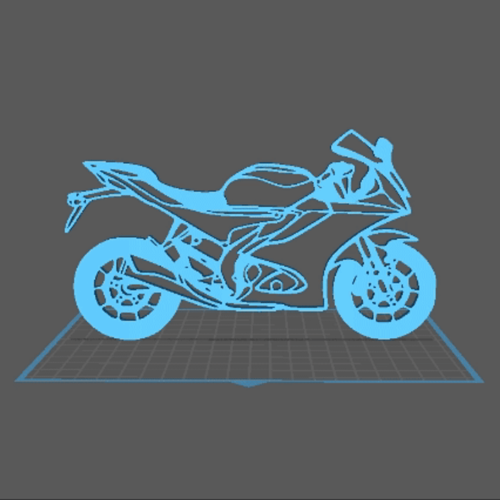 3D Printable Yamaha - YZF 125 by Paul Wust