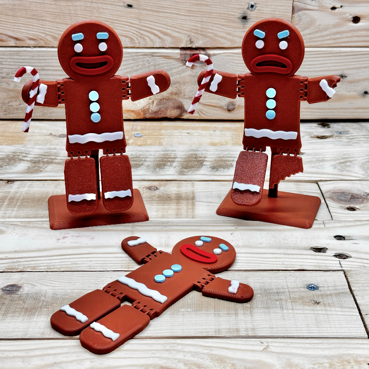 3D Printable Gingerbread Person by ENIQUE3D