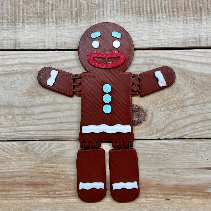 3D Printable Gingerbread Person by ENIQUE3D