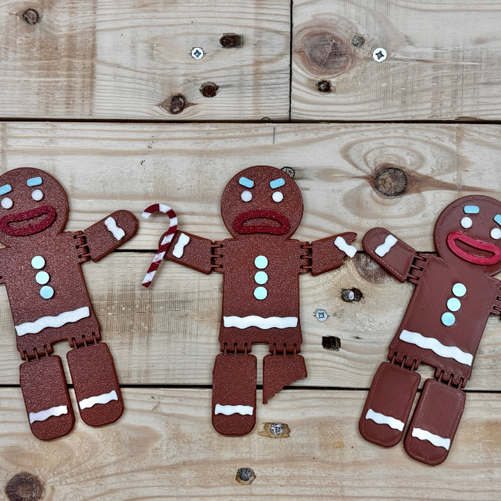 3D Printable Gingerbread Person by ENIQUE3D