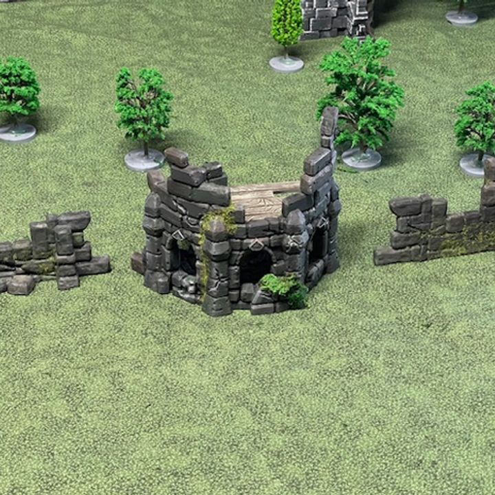 3D Printable Modular ruins set 1 by RFIPRINTS