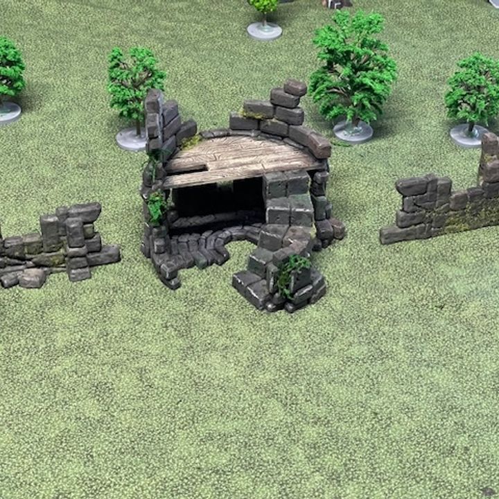 3D Printable Modular ruins set 1 by RFIPRINTS