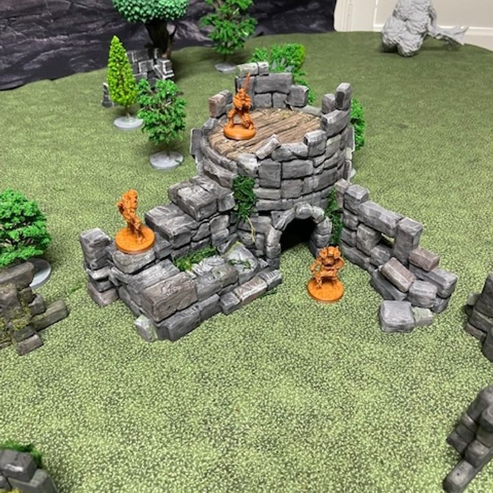 3D Printable Modular ruins set 1 by RFIPRINTS