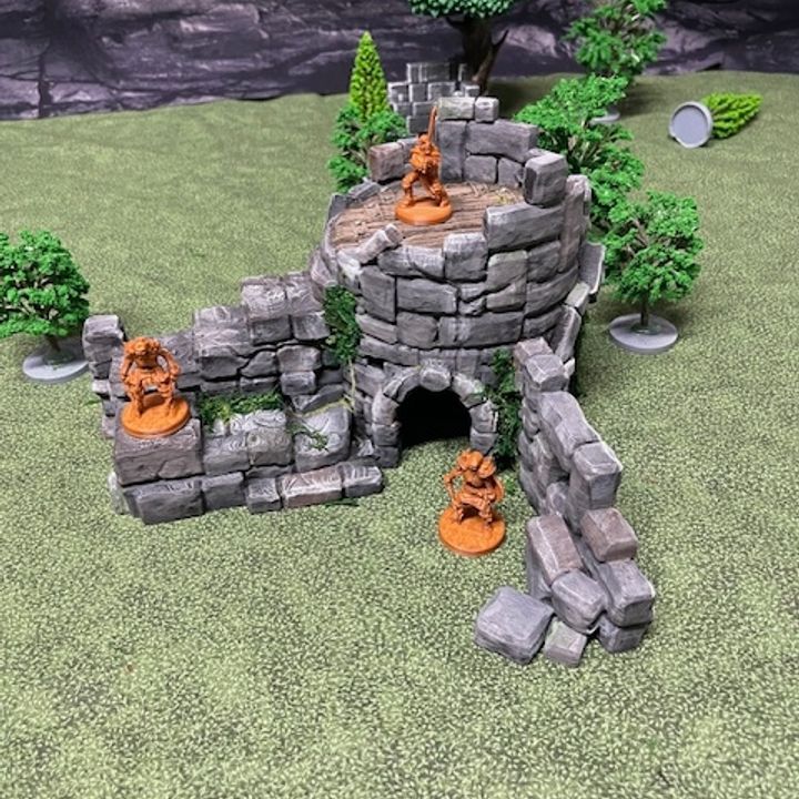 3D Printable Modular ruins set 1 by RFIPRINTS