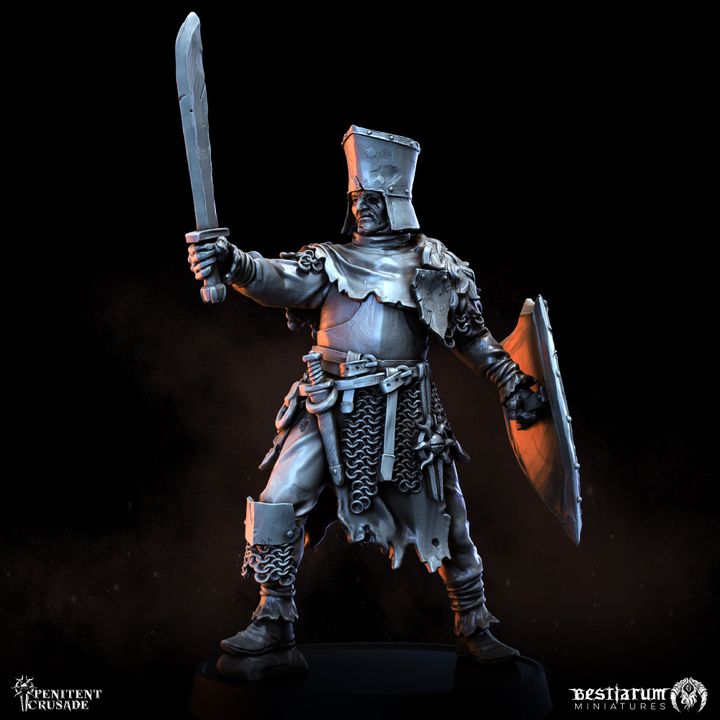 3D Printable Supplicant: Multipart Kit | Penitent Crusade | Paladin by ...