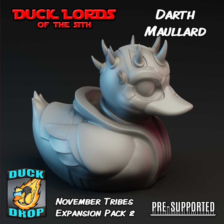 3D Printable DARTH MAULLARD - Sith Lord Rubber Duck Art Toy by Mike ...