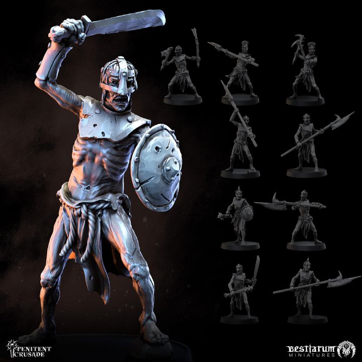 3D Printable Husks: Multipart Kit | Penitent Crusade | Wretches by ...