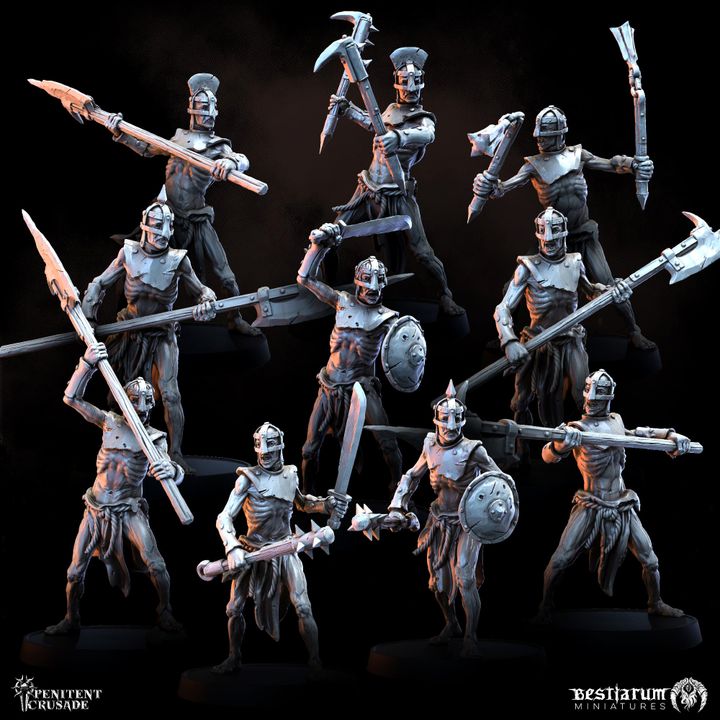 3D Printable Husks: Multipart Kit | Penitent Crusade | Wretches by ...