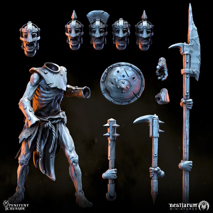 3D Printable Husks: Multipart Kit | Penitent Crusade | Wretches by ...