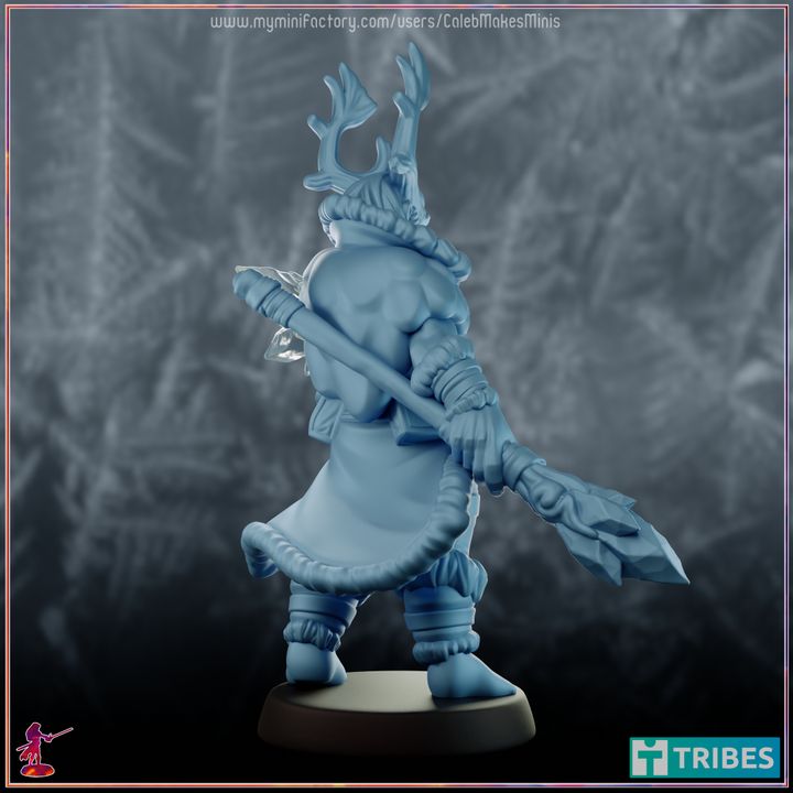 3D Printable "Yonaguska" - Hjalbörn Druid [PRE-SUPPORTED] | Half-Giants ...