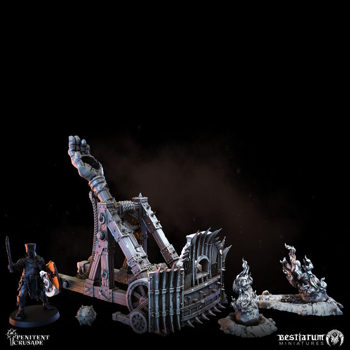 3D Printable Siege Catapult | Penitent Crusade | War Machine by ...