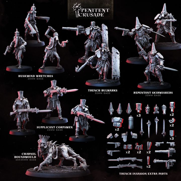 3D Printable Trench Invasion: Warband | Trench Crusade | Heretic by ...