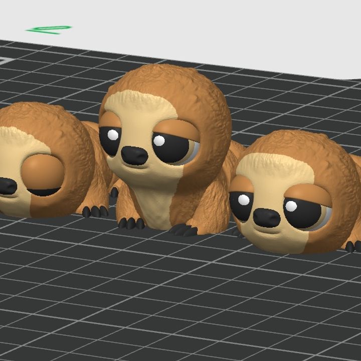 3D Printable Flexi Articulating Sloth by 3DJPDESIGNS