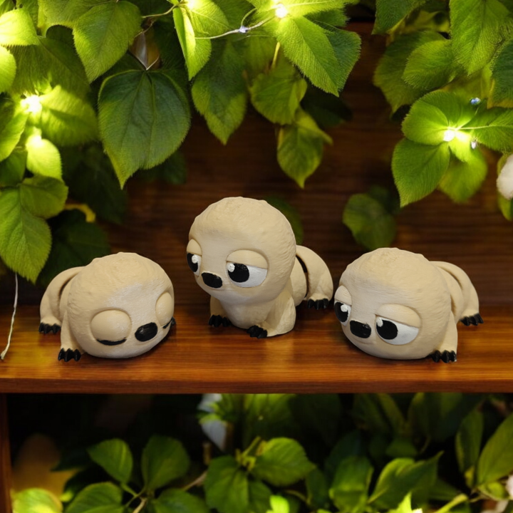 3D Printable Flexi Articulating Sloth by 3DJPDESIGNS