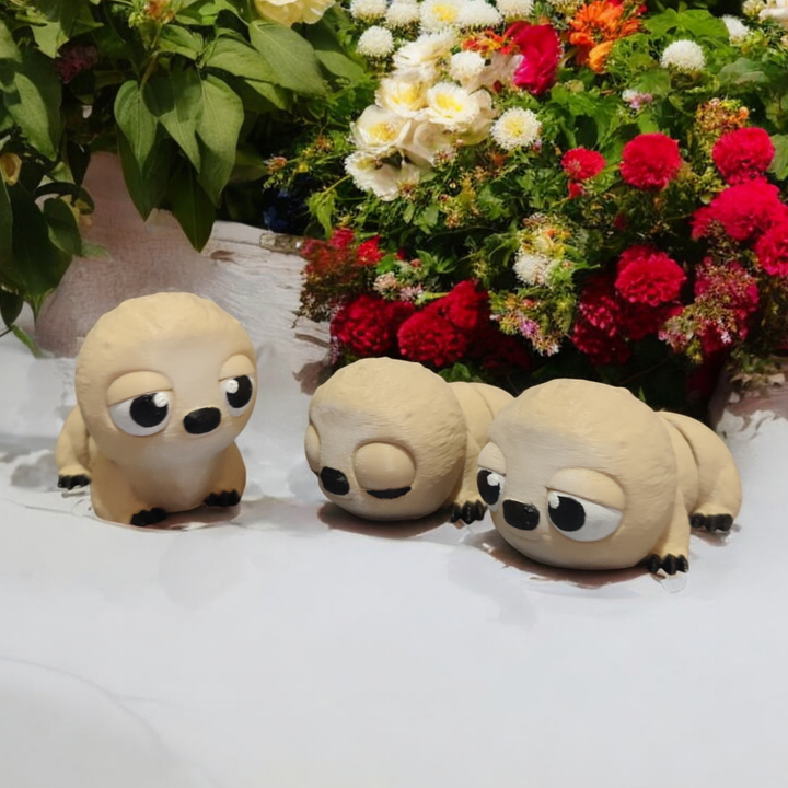 3D Printable Flexi Articulating Sloth by 3DJPDESIGNS