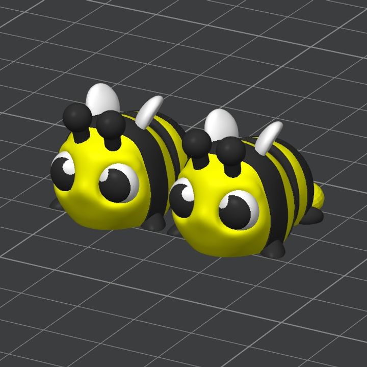 3D Printable Flexi Articulating Bee by 3DJPDESIGNS