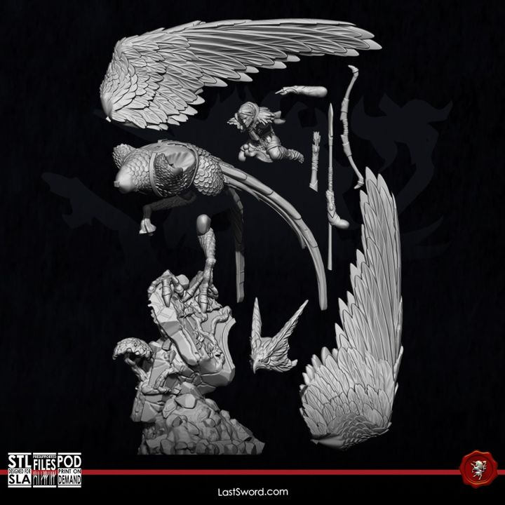 3D Printable Wind Riders by LastSword Miniatures