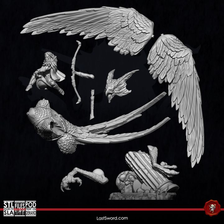 3D Printable Wind Riders by LastSword Miniatures