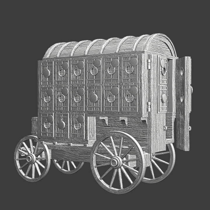 Download Medieval Fortified Wagon - wargaming model Da Northern ...