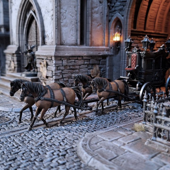 3D Printable Gothic Stagecoach by Stormcrow Scenery