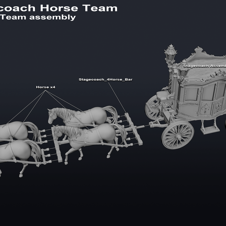 3D Printable Gothic Stagecoach by Stormcrow Scenery