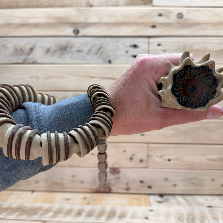 3D Printable Sandworms (2 sizes - large and mini ) by ENIQUE3D