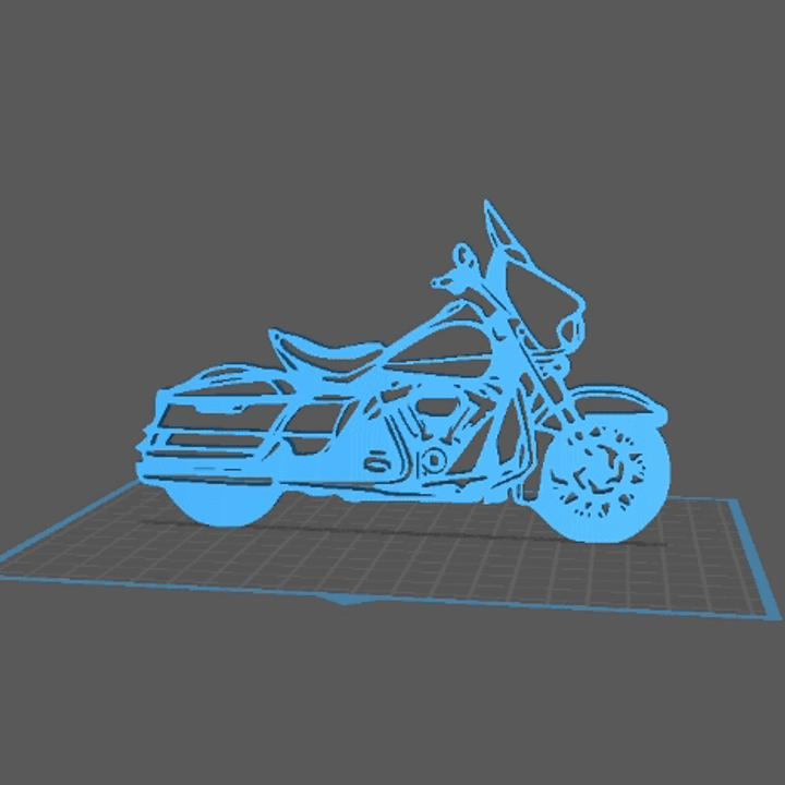 3D Printable Harley Davidson - Electra Glide by Paul Wust