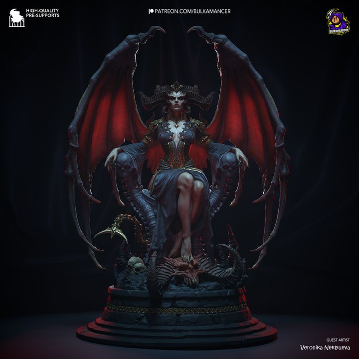 3D Printable Mother of Demons | 306mm by Bulkamancer Sculpts