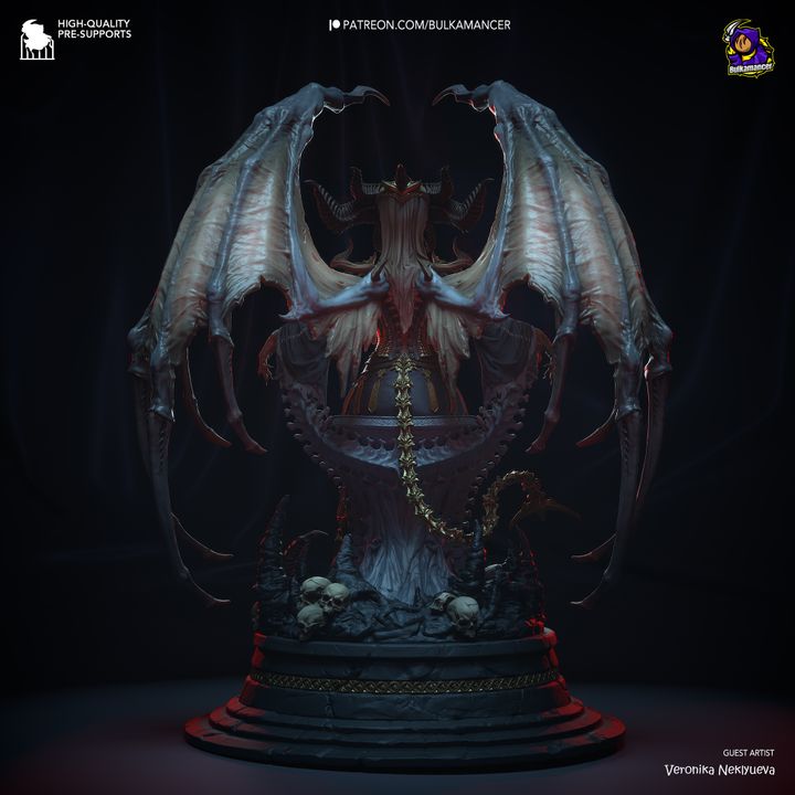 3D Printable Mother of Demons | 306mm by Bulkamancer Sculpts