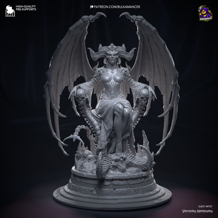3D Printable Mother of Demons | 306mm by Bulkamancer Sculpts