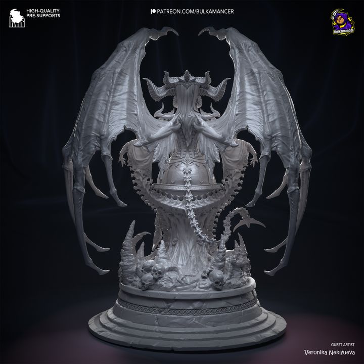 3D Printable Mother of Demons | 306mm by Bulkamancer Sculpts