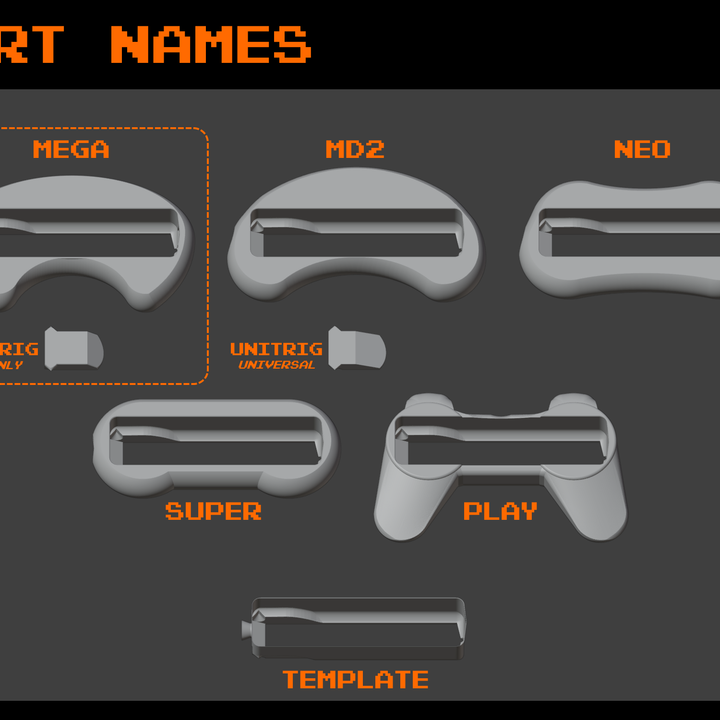 3D Printable WiiMote Pad Shapes! by Adam Freeman