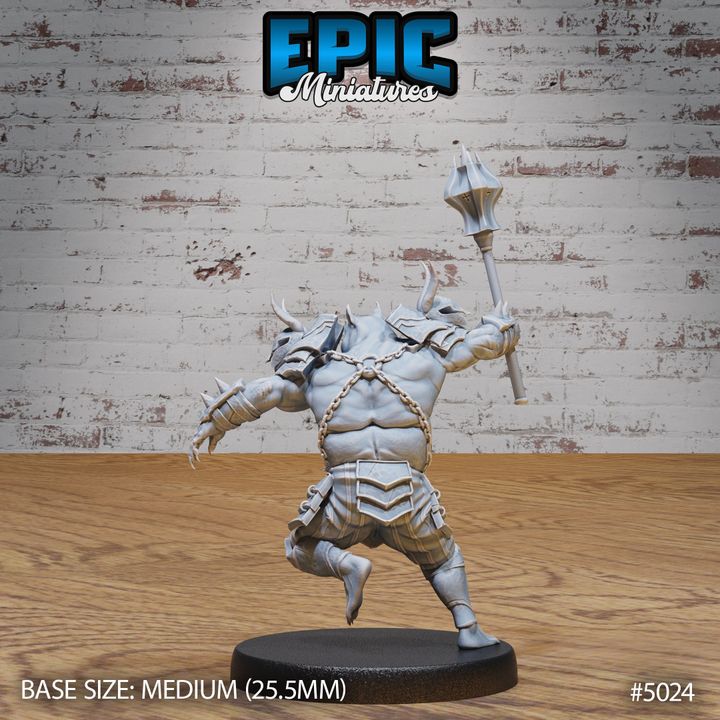 3D Printable Pig Demon Officer Attack / Humanoid Swine Devil Warrior ...