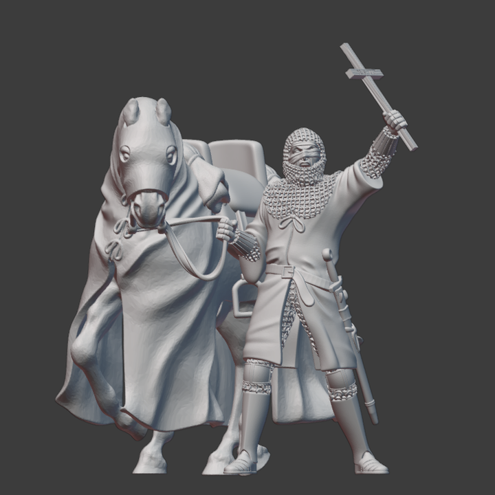 3D Printable Medieval Knight Of Saint Lazarus - Leper Knight by ...