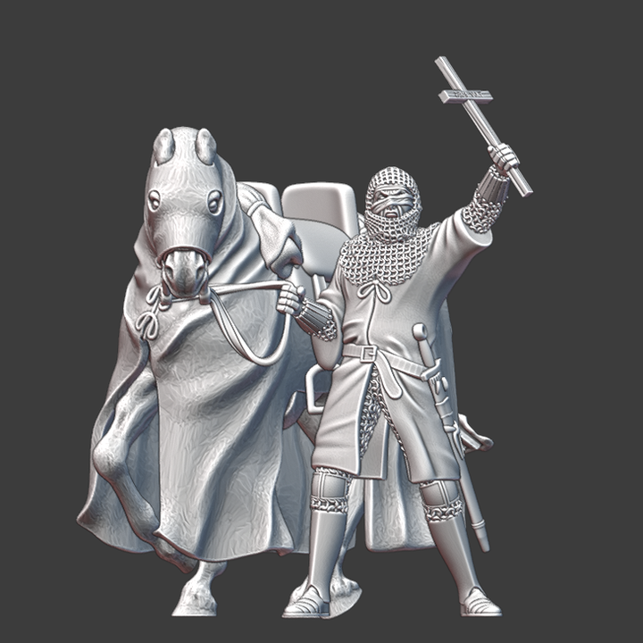 3D Printable Medieval Knight Of Saint Lazarus - Leper Knight by ...