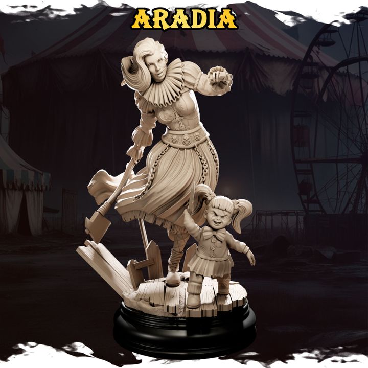 3D Printable Aradia from The Circus of Madness (Bust included) by Black ...