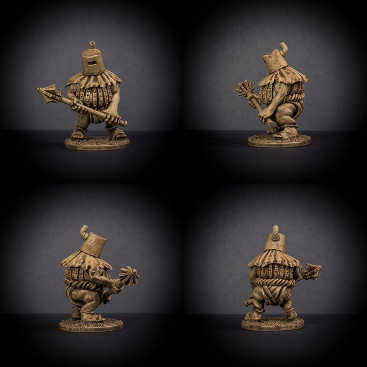 3D Printable 1490 Doom Brute by Knucklebones Miniatures