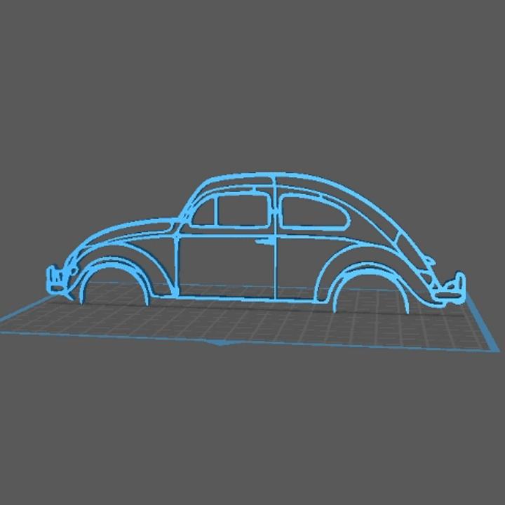 3D Printable Volkswagen - Beetle Herbie by Paul Wust