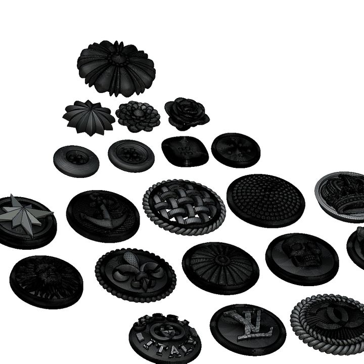 3D Printable BUTTONS by Tishchenkov Dmitrii